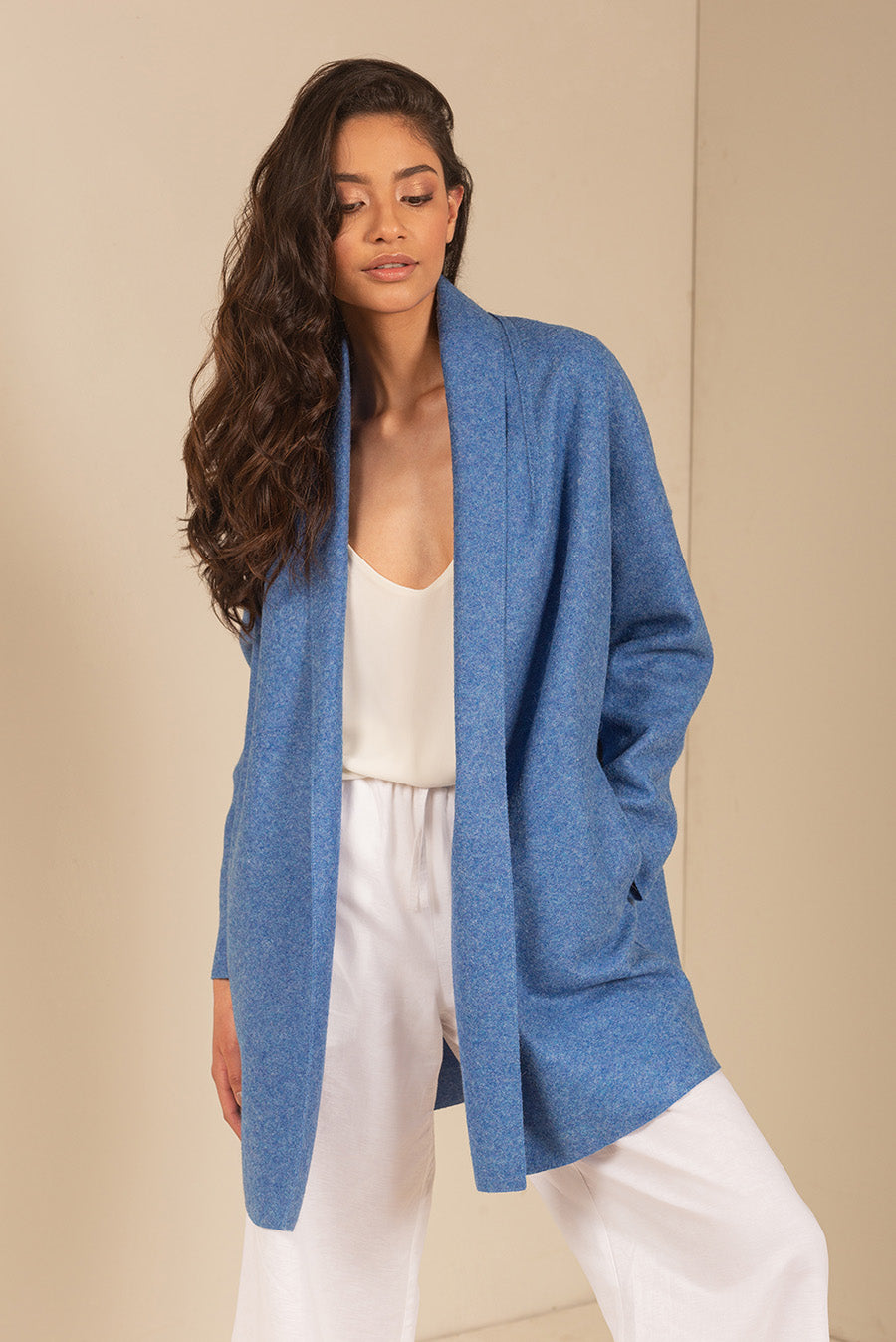 Abrigo Panama De Alpaca & Lana Color Delfos